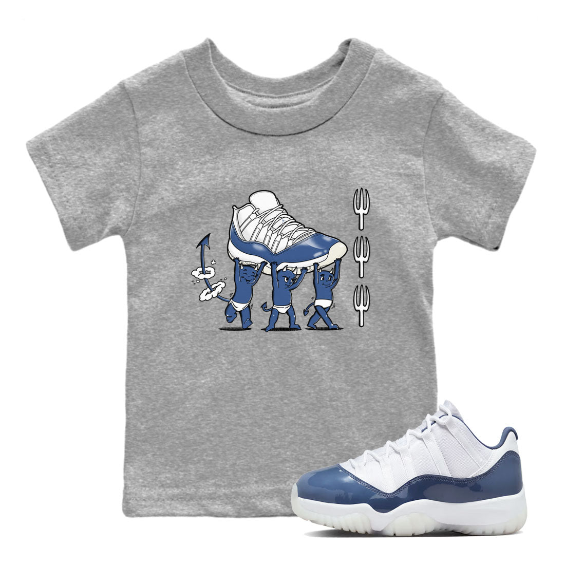 Air Jordan 11 Diffused Blue | Devil Babies Baby Shirts | Drip Gear Zone