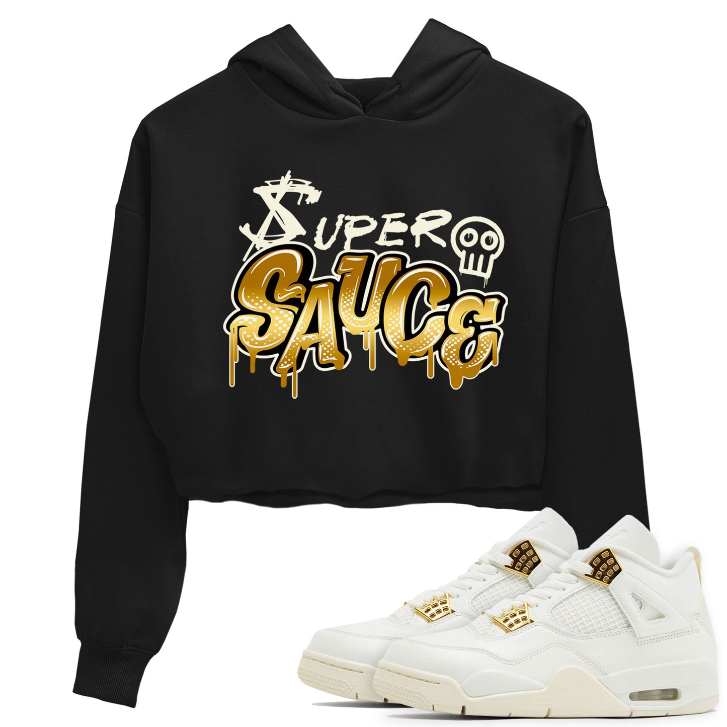 Air Jordan 4 Sail 2024 | Super Sauce Crop Shirt | Drip Gear Zone