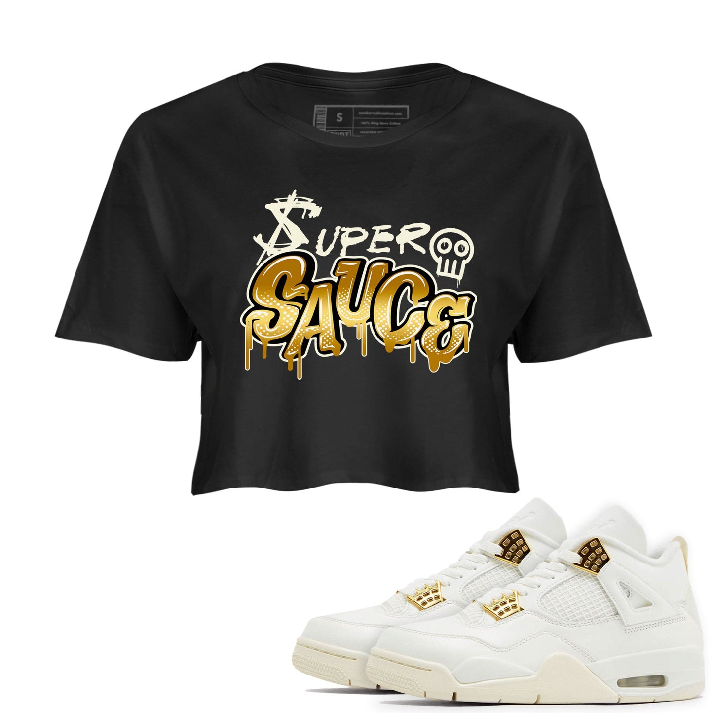 Air Jordan 4 Sail 2024 | Super Sauce Crop Shirt | Drip Gear Zone
